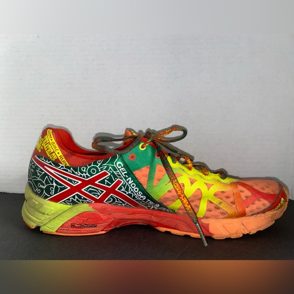 Asics | Shoes | Asics Gel Noosa Tri 9 Running Shoes Orange Yellow Green ...